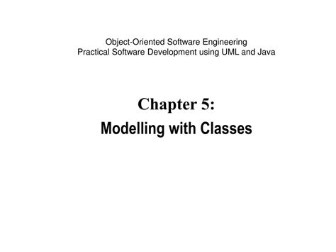 ppt chapter 5 modelling with classes powerpoint presentation free