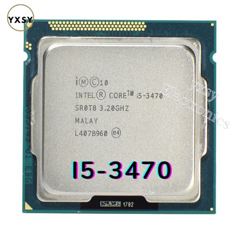 인텔 코어 I5 3470 쿼드 코어 Lga 1155 프로세서 트레이 I5 3470 Cpu 3 2ghz 77w 6m 캐시