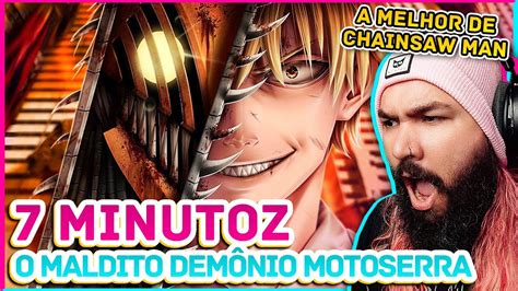 React 7 Minutoz Rap do Denji Chainsaw Man O MALDITO DEMÔNIO DA