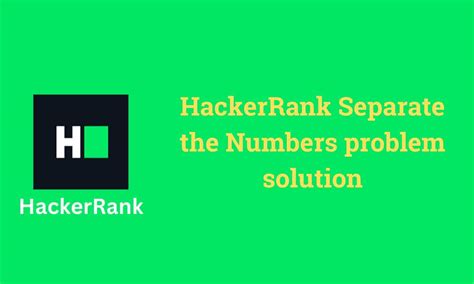 Hackerrank Separate The Numbers Solution