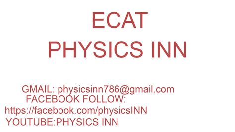Physics Mcqs Book For Ecat And Mcat Share By Physics Inn