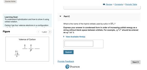 Solved Learning Goal Part C To Understand Hybridization And