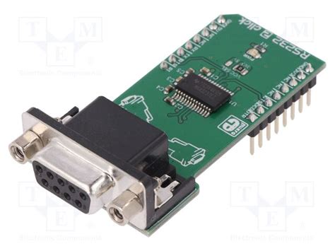 rs232 2 click mikroe click board prototype board comp max3237e