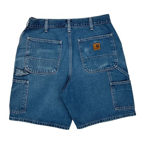Carhartt Carpenter Shorts 31w 8l Blue Cotton