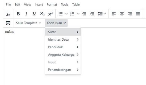 Permintaan Fitur Sediakan Tombol Simpan Sementara Pada Template Surat