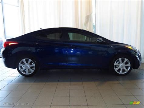 2011 Indigo Blue Pearl Hyundai Elantra Limited 83363280 Photo 2