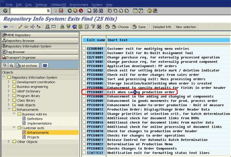 Study Journals Of TYRuan SAP Work Order Customer Exits