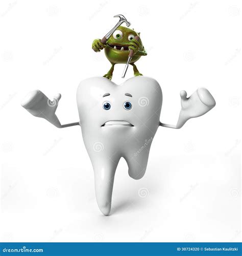 Tooth And Bacteria Stock Illustration Illustration Of Dentistry 30724320