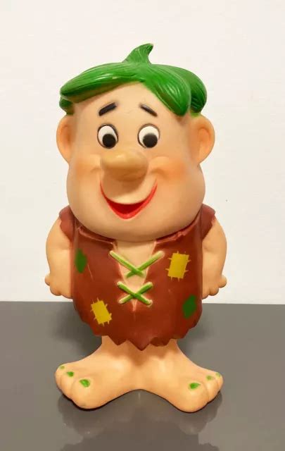 Vintage Fred Flintstone Barney Rubble And Dino Knickerbocker Vinyl
