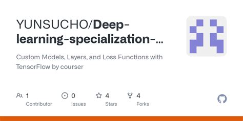 Github Yunsucho Deep Learning Specialization Tensorflow Advanced
