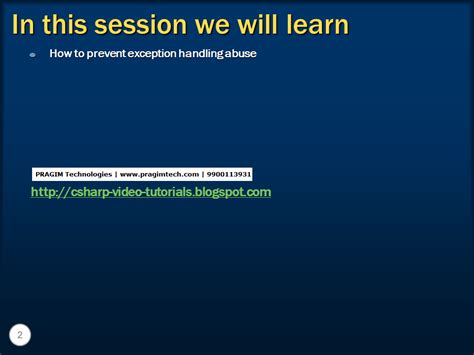 sql server and c video tutorial part 44 exception handling