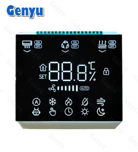 3 5 Inch Square Shape Va 3 Digit Seven Segment Display 19 Pin Thermostat Lcd Display