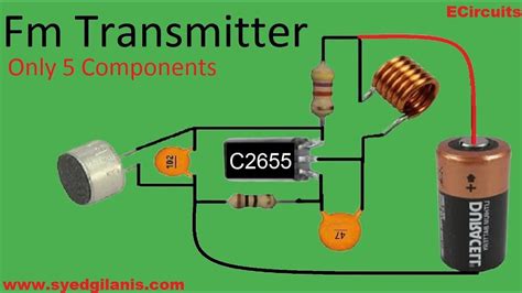 FM Transmitter Circuit Fm Transmitters Circuit Diagram Electronics