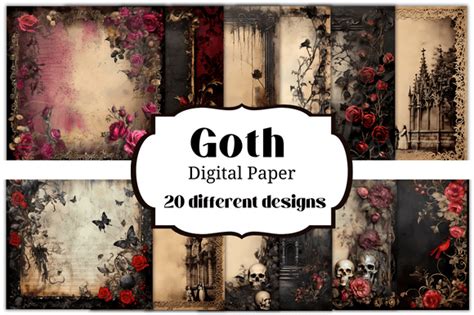 Goth Backgrounds Digital Papers Graphic By Laura Beth Love · Creative