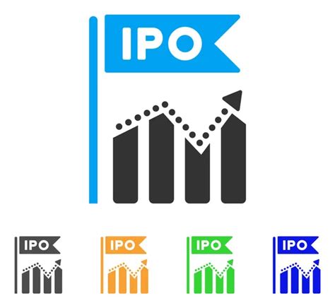 Ipo Chart Rounded Icon Vector Image By Ahasoft Vector Stock