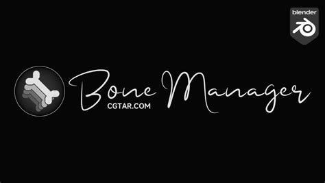 blender骨骼图层分组重命名管理插件bone manager 1 0 2 cgtar cg艺站