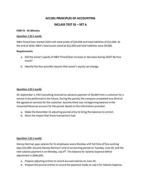Part B Set A Odd Groups 13579 Pdf Debits And Credits