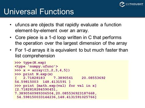 Numpy And Scipy Travis E Oliphant Enthought Inc Ppt Download
