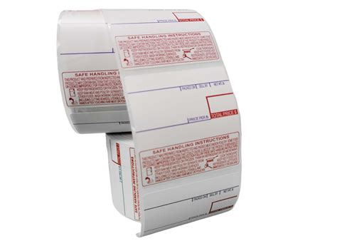 Cl 8040 Upc Barcode Safe Handling Instructions Direct Thermal Label