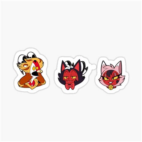 Helluva Boss Cats Sticker For Sale By Bookworm7201 Redbubble