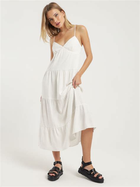 Beyond Her Cynthia Tired Maxi Dress Off White Glue Store