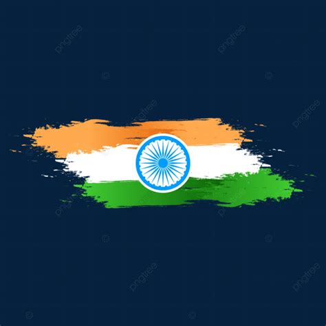 Indian Flag Tricolor Background For Republic Day Vector Indian Flag