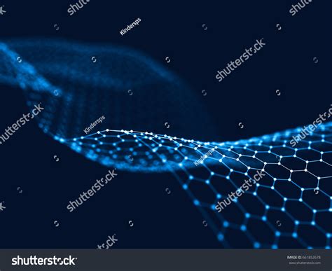 3d Rendering Abstract Futuristic Dots Lines Stock Illustration 661852678 Shutterstock