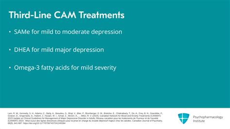 Complementary And Alternative Medicine For Depression Canmat