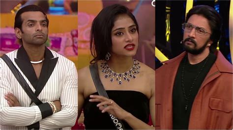 Bigg Boss Kannada Kiccha Sudeep Take Class To Sangeetha Sringeri In