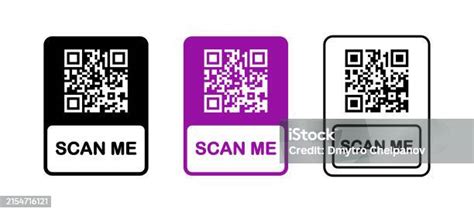 Qr 스캐너 라벨 Qr 코드 벡터 아이콘입니다 Qr 코드 그림을 스캔하십시오 Qr코드에 대한 스톡 벡터 아트 및 기타 이미지
