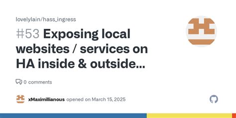 Exposing Local Websites Services On Ha Inside And Outside Local Network · Issue 53 · Lovelylain