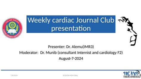 Seqouia Hcm Trial Cardiac Powerpoint Presentation Pptx