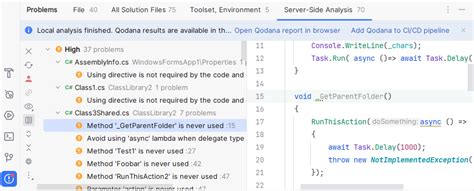 Problems Tool Window JetBrains Rider Documentation