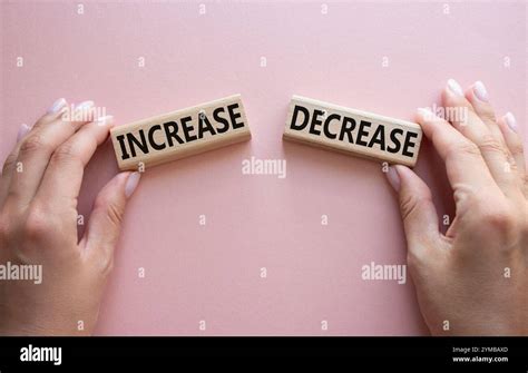 Increase Or Decrease Symbol Concept Word Increase Or Decrease On