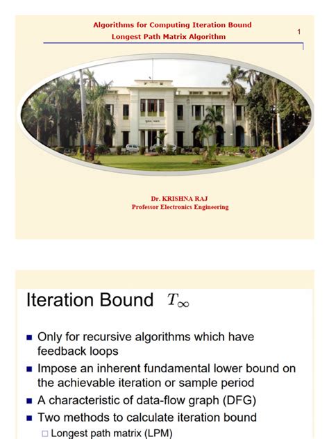 Iteration Bound 2nd Lecture Pdf