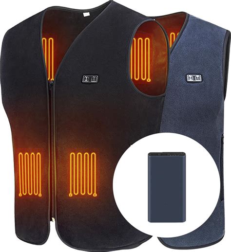 Kimo Direct Verwarmde Bodywarmer Verwarmd Vest Fleece Lxl