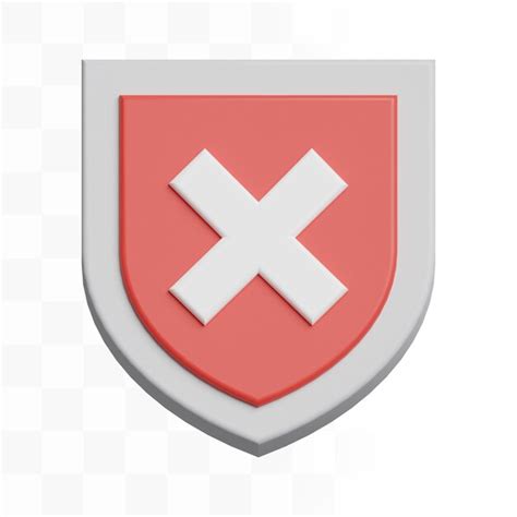 Shield With Cross Mark Psd 4000 High Quality Free Psd Templates For