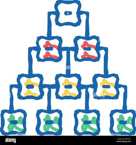 Hierarchy Diagram Icon Doodle Illustration Stock Vector Image And Art Alamy