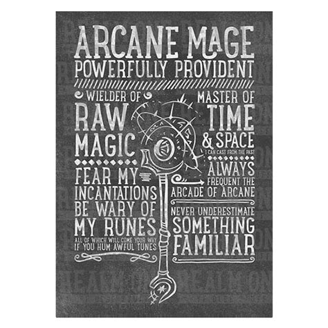 Arcane Mage Class Spec Art Print Realm One