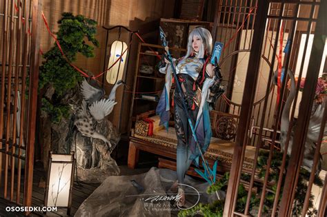 Model Niantutu Yaokoututu In Cosplay Shenhe From Genshin Impact 73