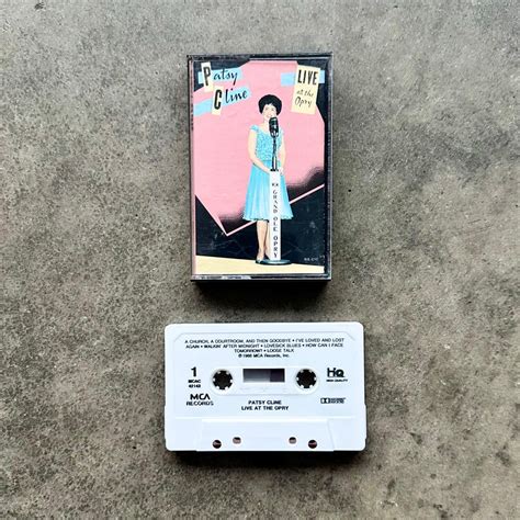 Patsy Cline Cassette Tape Live At The Opry 1988 Etsy