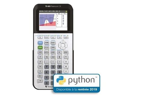 Ti 83 Premium Ce édition Python La Calculatrice Graphique Haute En