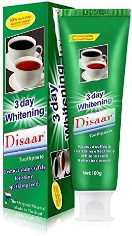 سعر Disaar 3 Day Whitening Toothpaste Remove stains safely for Shiny