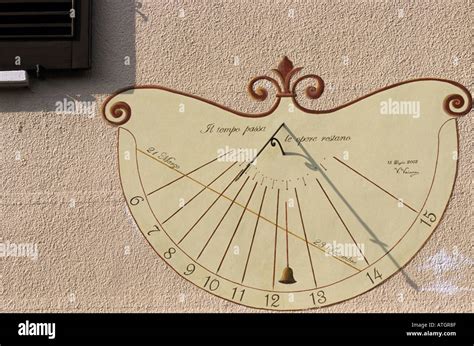 Sundial Also Called Meridiana In A Little Town In The South Of Milan