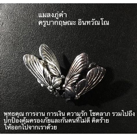 Amulet พญาแมลงภู่คำหลวง เครื่องประดับ เครื่องรางกำไลหินนำโชค ครูบากฤษณะ
