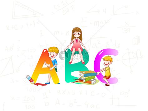 卡通字母图片素材 正版创意图片 摄图网