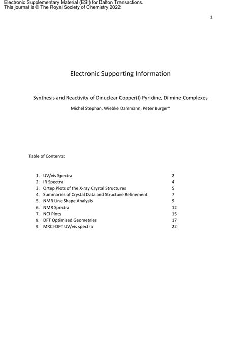 Pdf Synthesis And Reactivity Of Dinuclear Copper I Pyridine Diimine Complexes