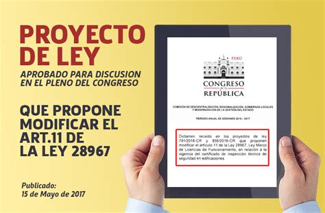 Proyectos De Ley Que Modifica Art11 Ley De Licencia De Funcionamiento