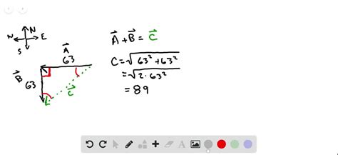 Vector A Has A Magnitude Of 63 Units And Points Due West While Vector