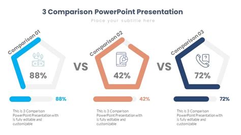 3 Comparison Powerpoint Presentation Pptuniverse